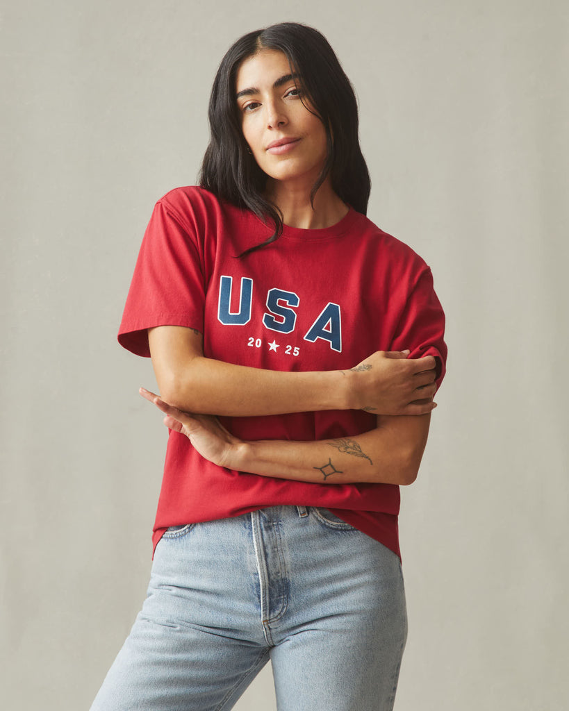 USA Tee - Savvy Red