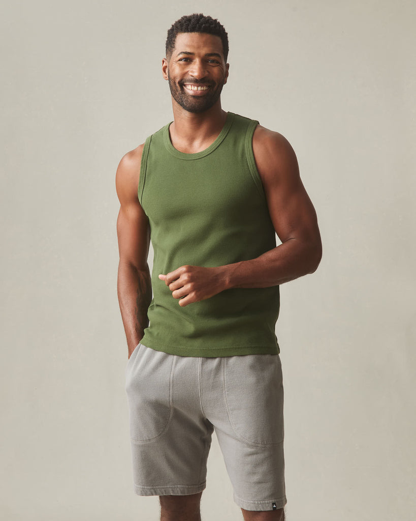 Men's Rib Tank - Chive