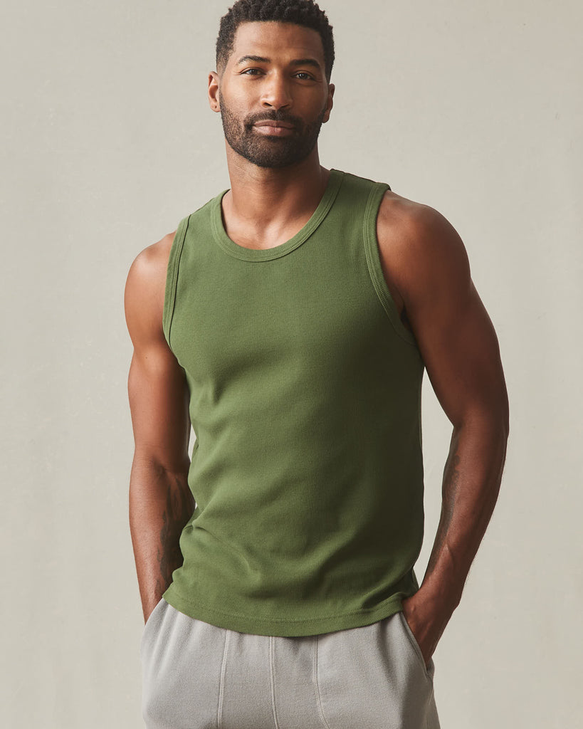 Men's Rib Tank - Chive