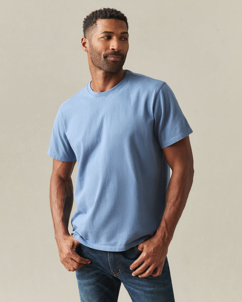 Men's Midweight Tee - Moonlight Blue