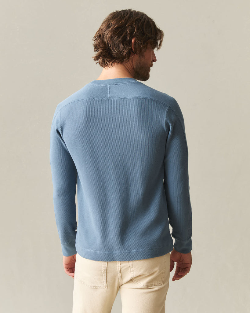 Men's Thermal Long Sleeve Crew Tee - Bluefin