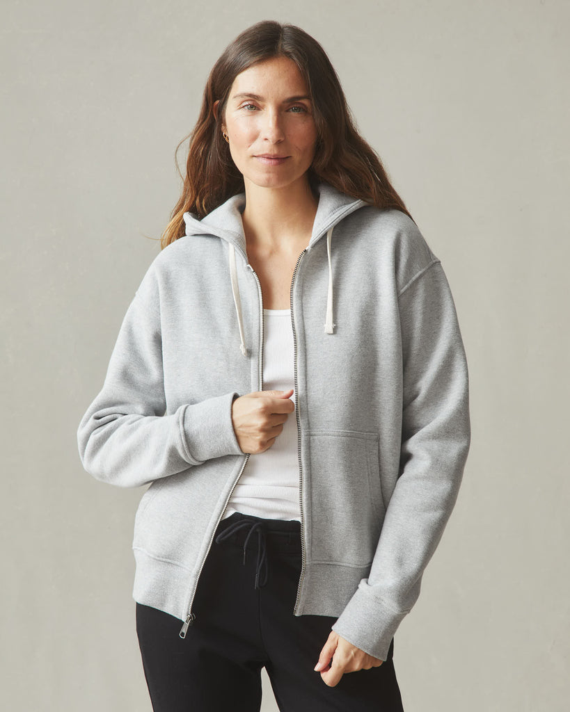 Women's Midweight Full Zip - Athletic Heather