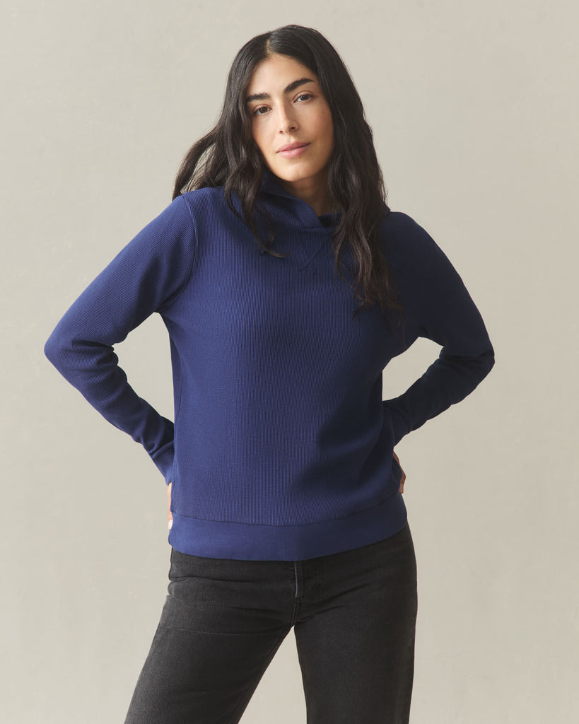 Women's Thermal Pullover - Blueprint