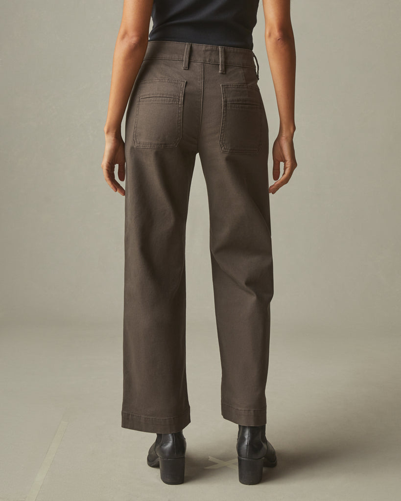 Women's Wide Leg Pant - Dark Coffee